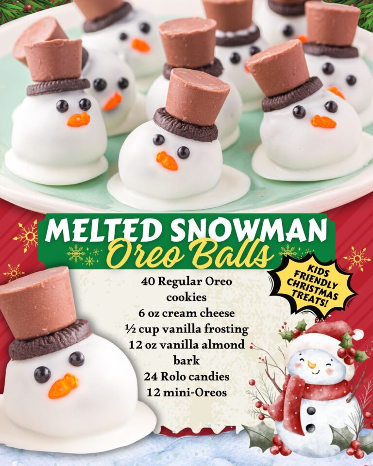 MELTED SNOWMAN OREO BALLS