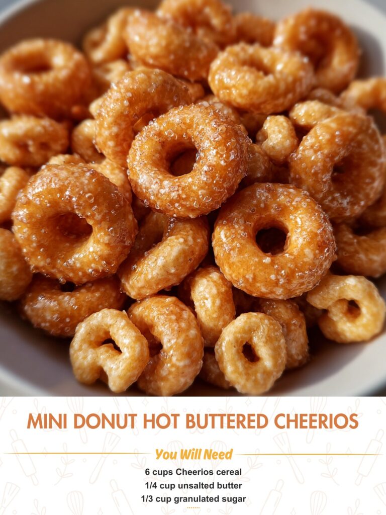Mini Donut Hot Buttered Cheerios