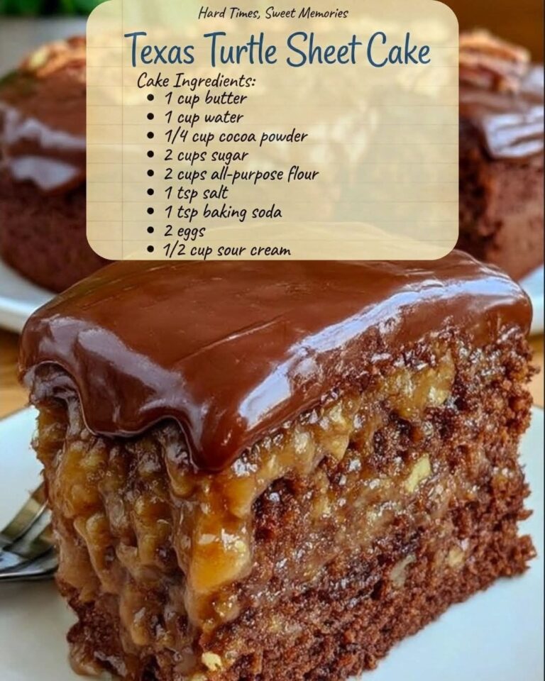 Texas Turtle Sheet Cake
